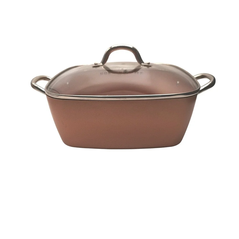 Copper Chef | Kitchen | Copper Chef 67qt Square Casserole Pan With ...